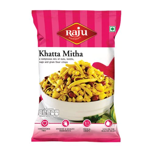 Buy Online Raju Namkeen Khatta Mitha (400 GM) | NJ USA.